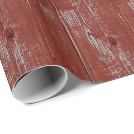 Rustic Painted Barn Wood Wrapping Paper | Zazzle
