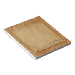 Rustic Parchment Notepad | Zazzle
