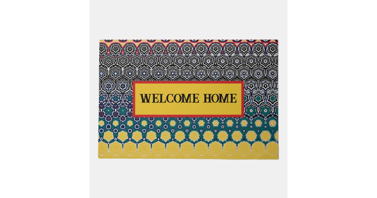 RUSTIC PATTERN Door Mat | Zazzle