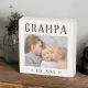 Rustic Personalized Grampa Photo Wooden Box Sign | Zazzle