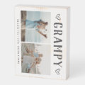 Rustic Personalized Grampy Photo Wooden Box Sign | Zazzle