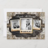 Rustic Photo Graduation Announcement Invite | Zazzle