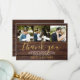 Rustic PHOTO Thank You Cards Barn Gold | Zazzle