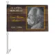 Rustic Photo Wood Look Bereavement | Funeral Car Flag | Zazzle
