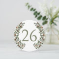 Rustic Pine Tree Cone Winter Forest Table Number | Zazzle