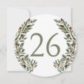 Rustic Pine Tree Cone Winter Forest Table Number | Zazzle
