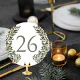 Rustic Pine Tree Cone Winter Forest Table Number | Zazzle