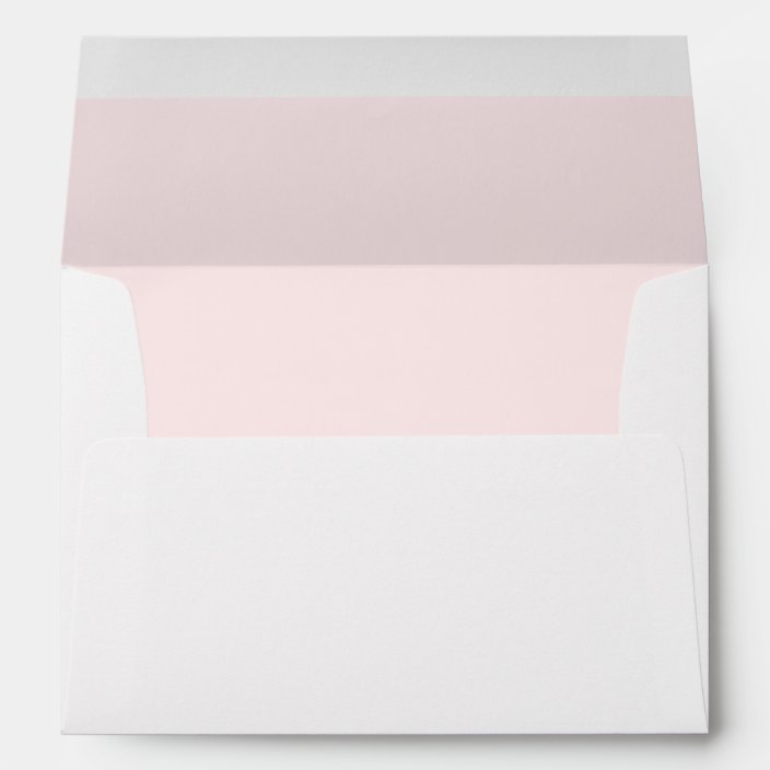 Rustic Pink Color Inside simple Envelope | Zazzle.com