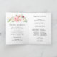 Rustic Pink Floral Photo Wedding Program | Zazzle