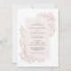 Rustic Pink Floral Wedding Invitation | Zazzle