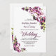 Rustic Pink Floral Wedding Invitation | Zazzle