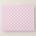 Rustic, Pink Gingham Pattern File Folder | Zazzle