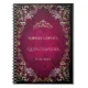 Rustic Pink Gold Princess Tiara Quinceanera Notebook | Zazzle