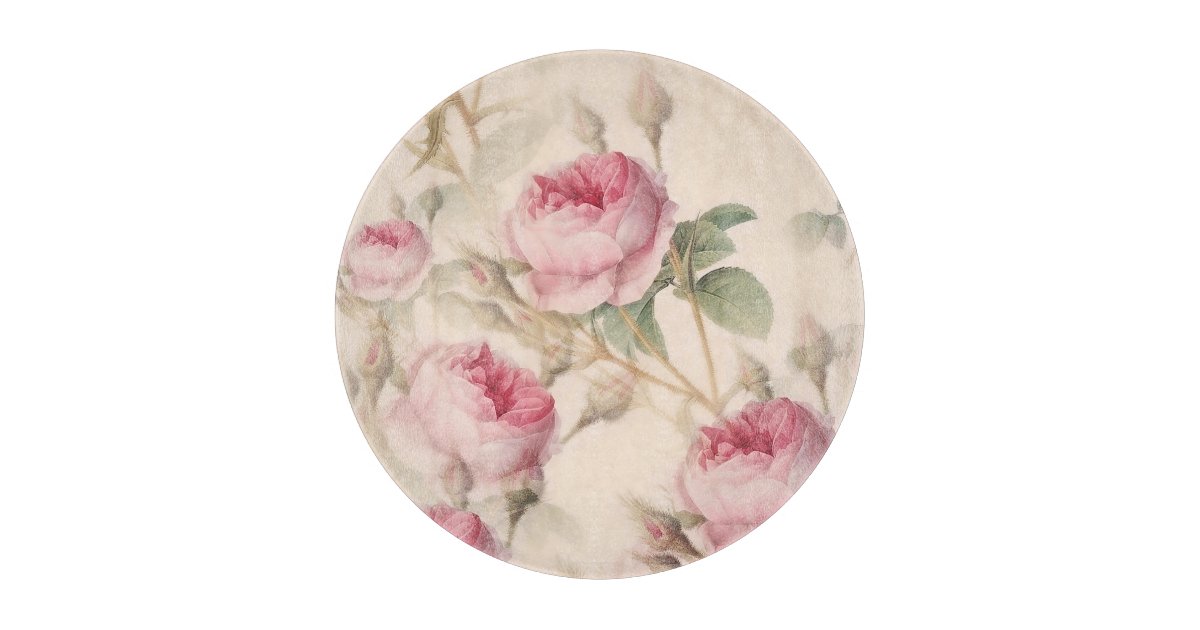 Rustic Pink Roses Cutting Board | Zazzle