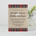 Rustic Plaid Burlap Country Wedding Invitation | Zazzle