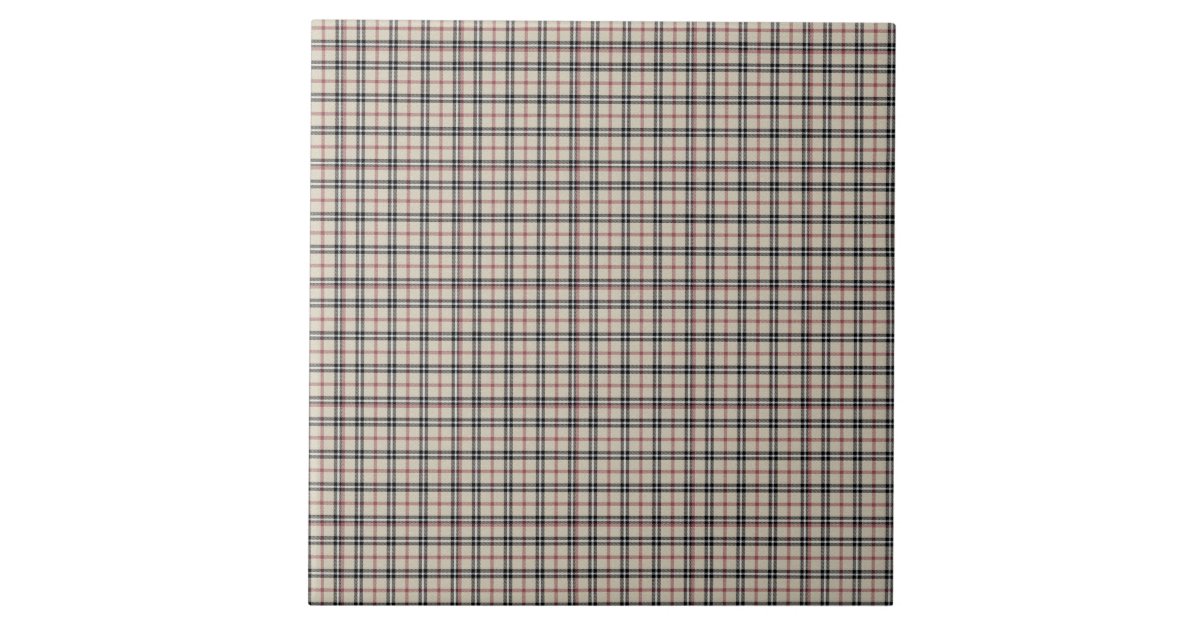 Rustic Plaid Ceramic Tile | Zazzle
