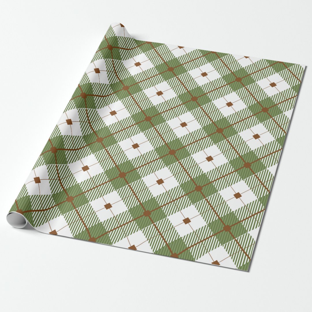 Rustic Plaid Wrapping Paper | Zazzle
