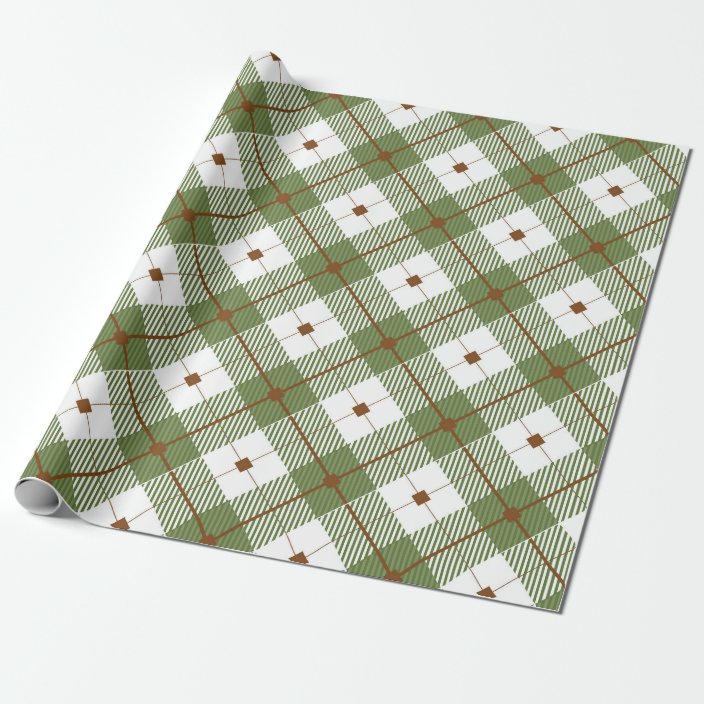 Rustic Plaid Wrapping Paper | Zazzle