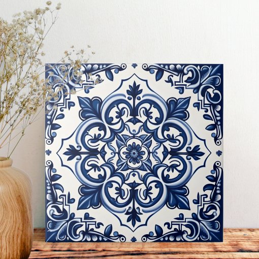 Rustic Portuguese Mediterranean Style Ceramic Tile | Zazzle