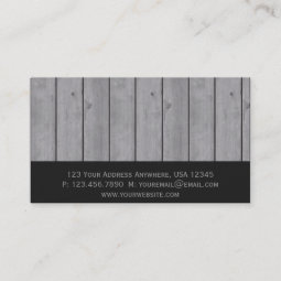 Rustic Professional Business Card | Zazzle