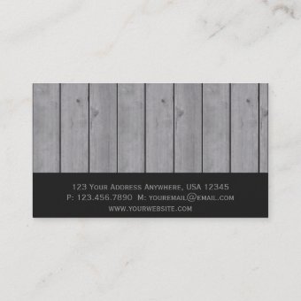 Rustic Professional Business Card | Zazzle