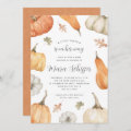 Rustic Pumpkins Fall Baby Shower Invitation | Zazzle