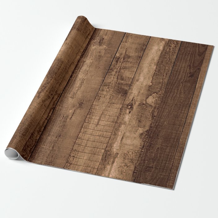 Rustic Reclaimed Barn Wood Farmhouse Wrapping Paper | Zazzle.com