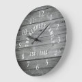 Rustic Reclaimed Wood Farmhouse Large Clock | Zazzle