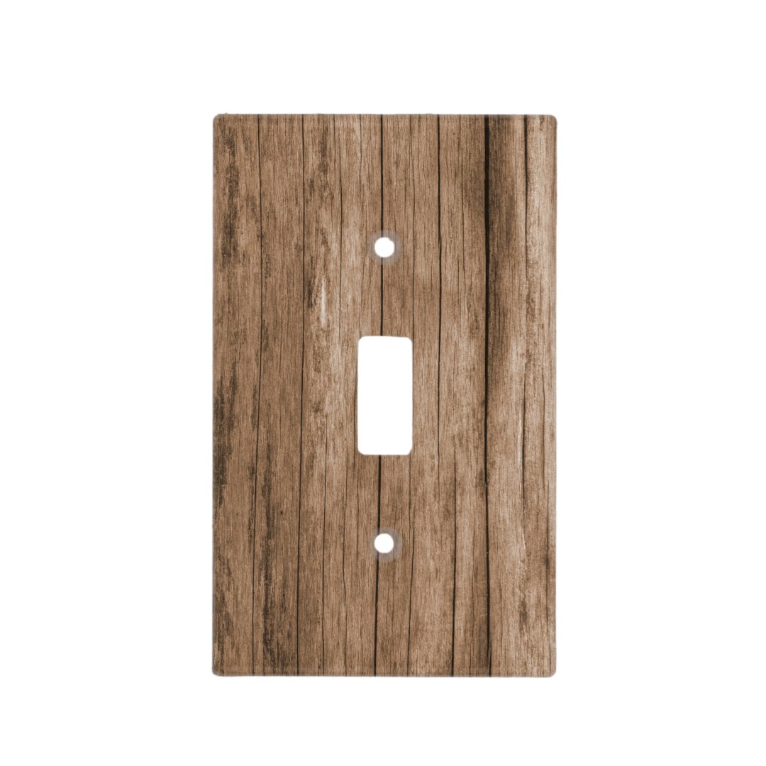 Rustic Reclaimed Wood Light Switch Cover | Zazzle