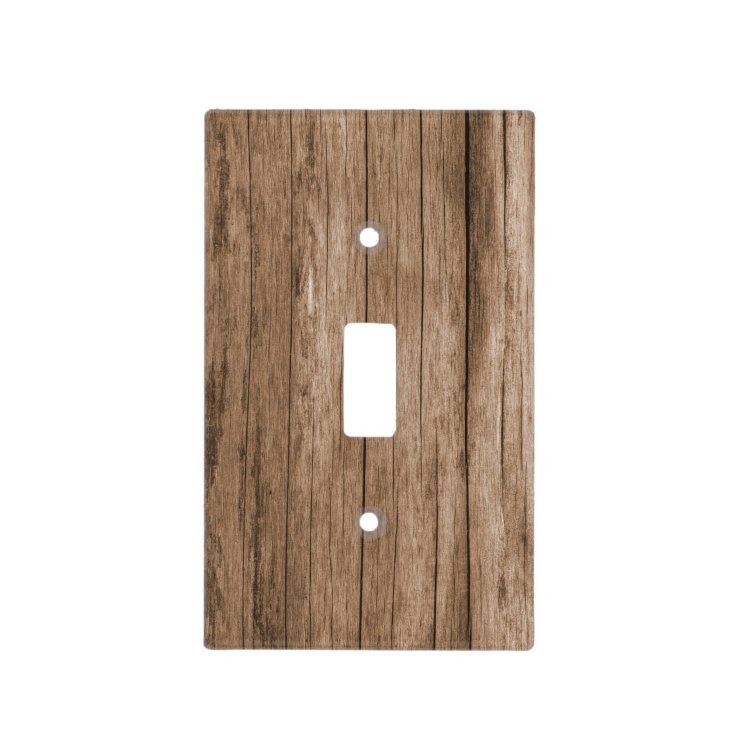 Rustic Reclaimed Wood Light Switch Cover | Zazzle