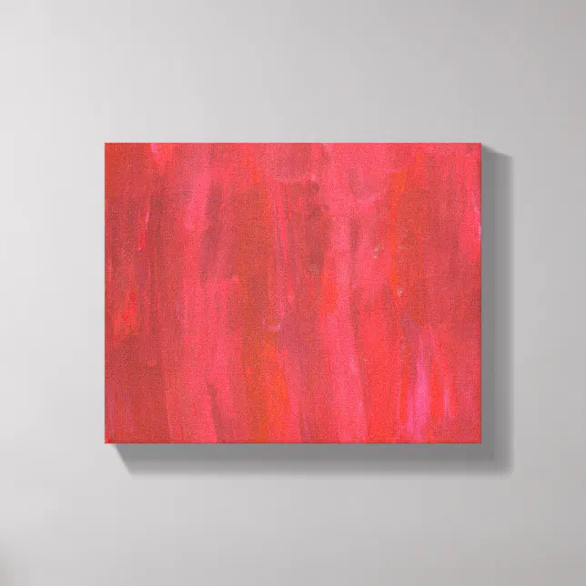 Rustic Red Abstract Canvas Print | Zazzle