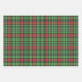 Rustic Red and Green Plaid Patterns Wrapping Paper Sheets | Zazzle