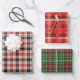 Rustic Red and Green Plaid Patterns Wrapping Paper Sheets | Zazzle