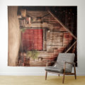 Rustic Red Barn Door Hanging Tapestry | Zazzle
