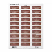 Rustic Red Barn Wood Christmas Address Labels | Zazzle