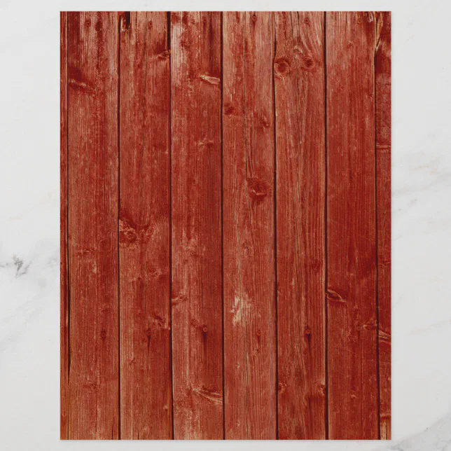 Rustic Red Barn Wood Weathered Wood Craft Paper | Zazzle