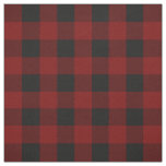 Red and Black Buffalo Check Fabric | Zazzle.com