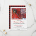 Rustic Red Christmas Barn Holiday Party Invitation | Zazzle