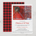 Rustic Red Christmas Barn Holiday Party Invitation | Zazzle