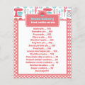 Rustic Red Gingham Bakery Menu & Price List | Zazzle