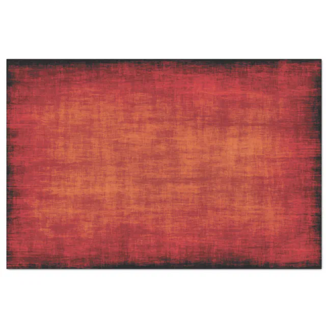 Rustic Red Orange Texture Background lg Decoupage Tissue Paper | Zazzle
