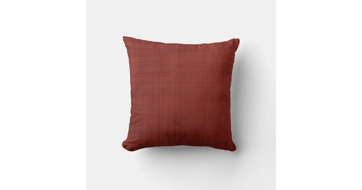 Rustic Red Throw Pillow | Zazzle