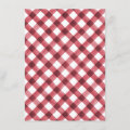 Rustic Red & White Plaid Christmas Holiday Menu | Zazzle