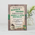 Rustic Redneck Hillbilly Party Invitation | Zazzle