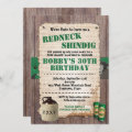 Rustic Redneck Hillbilly Party Invitation | Zazzle