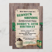 Rustic Redneck Hillbilly Party Invitation | Zazzle