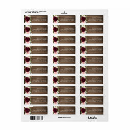 Rustic Romantic Greenery Address Labels | Zazzle