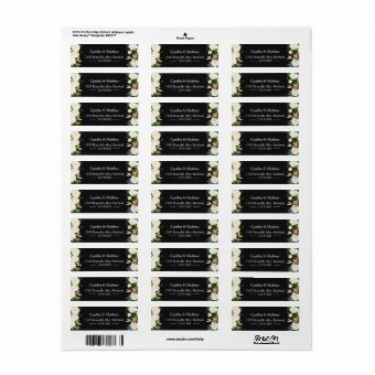 Rustic Romantic Ivory White Garden Floral Label | Zazzle