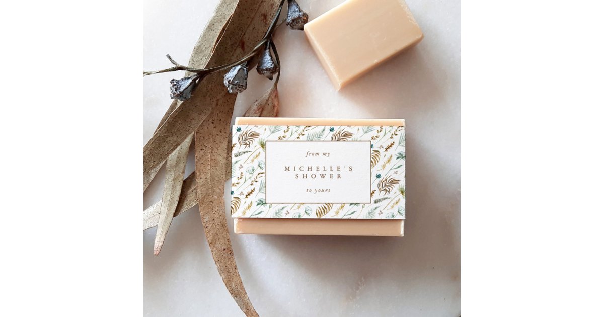 Rustic Romantic Soap Belly Band Label Wrap | Zazzle