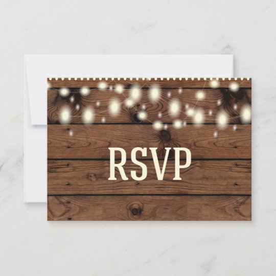 Rustic RSVP Card, Wedding RSVP Card | Zazzle.com